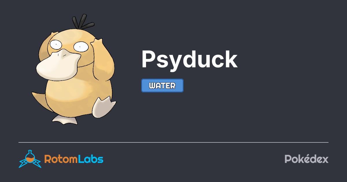 psyduck evolution platinum