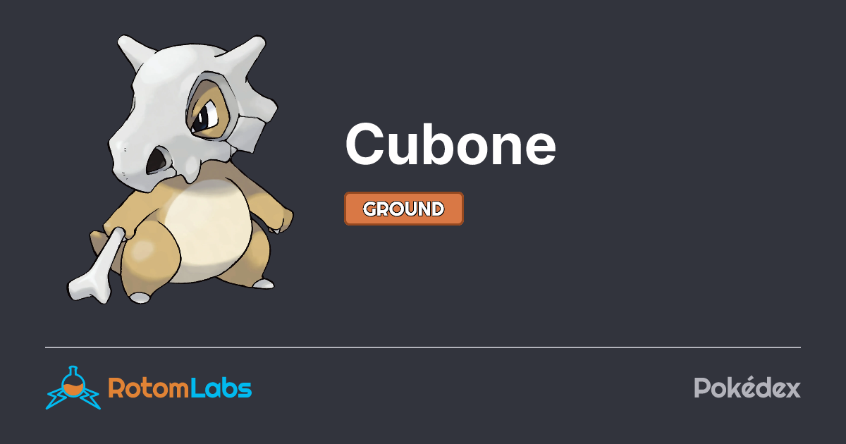pokemon cubone evolution level