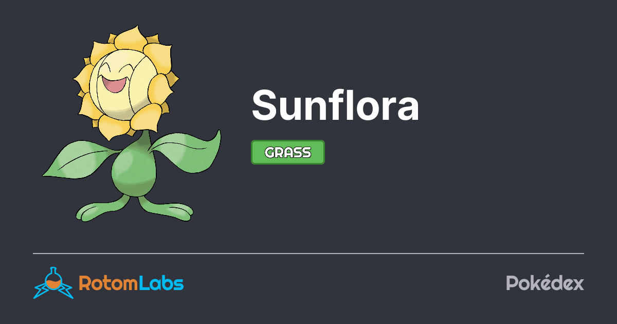 sunflora pokemon weakness