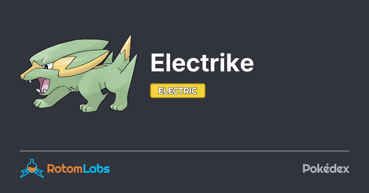 pokemon electrike evolution level