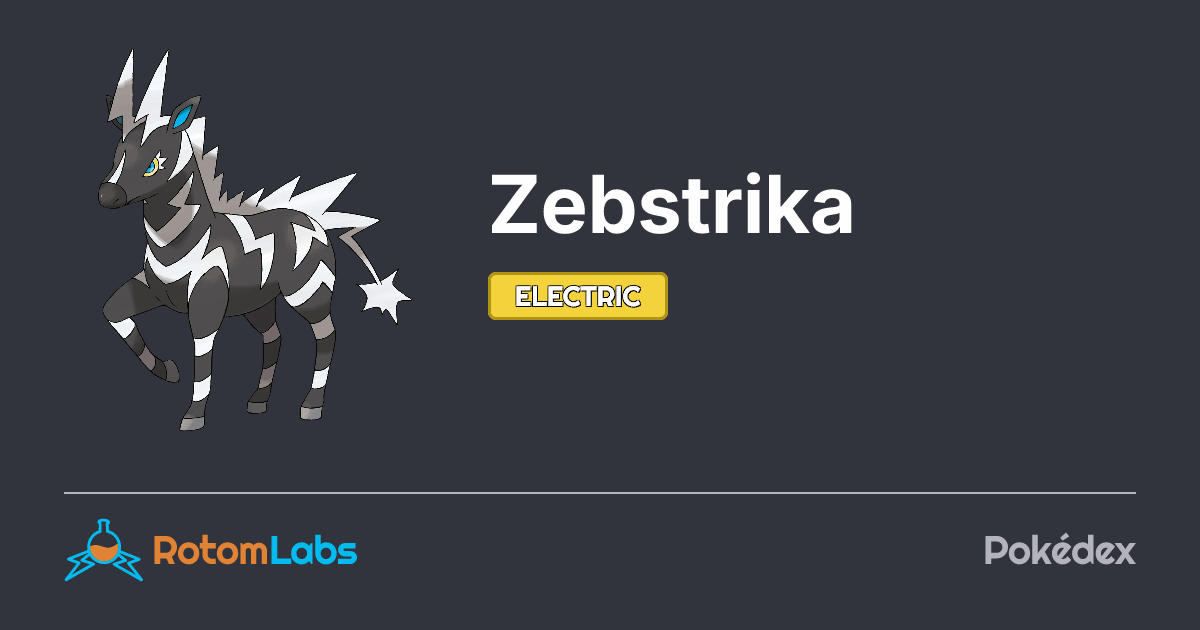 pokemon white zebstrika evolution