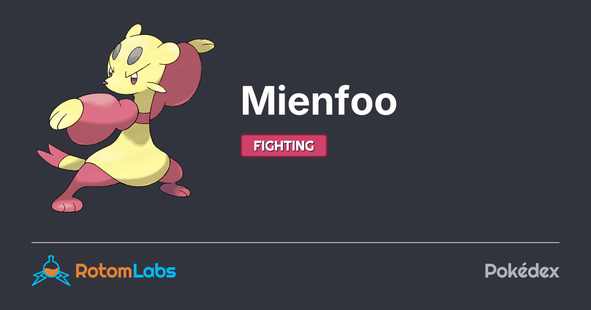 Mienfoo | RotomLabs Pokédex