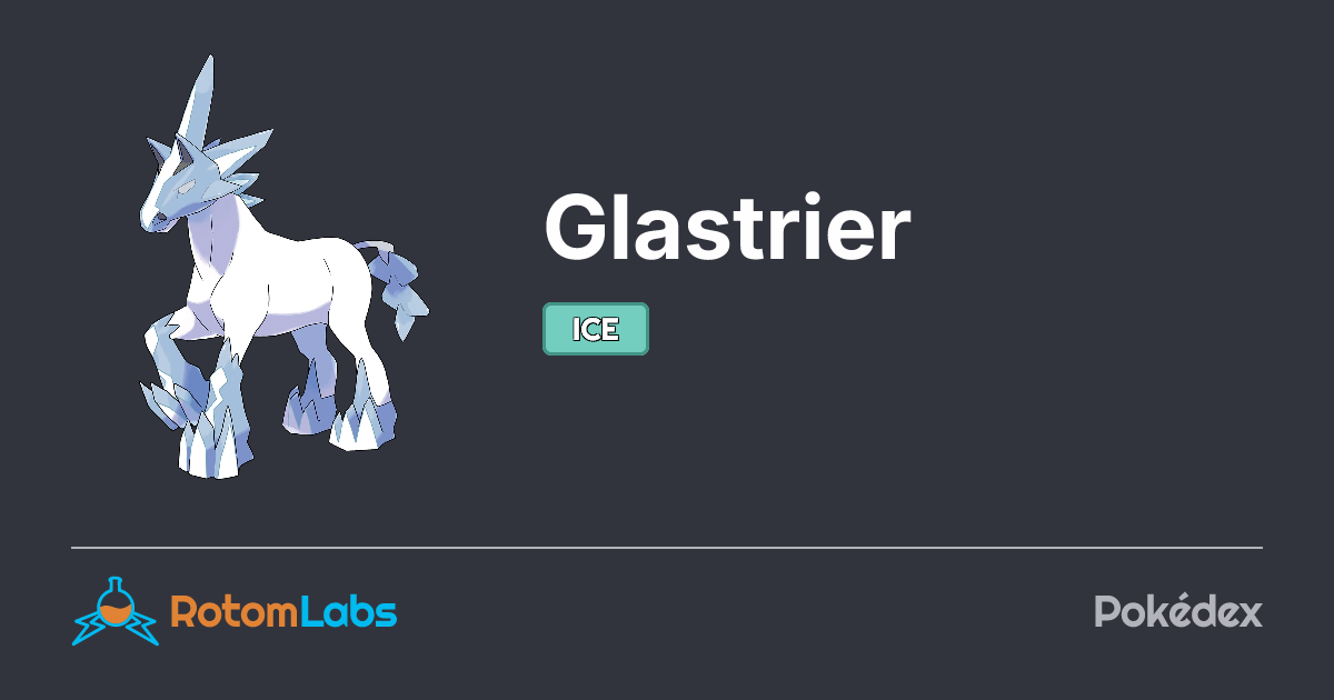 Glastrier | RotomLabs Pokédex