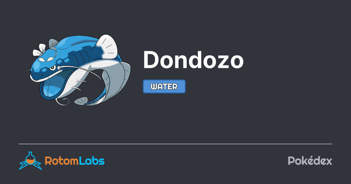 Dondozo | RotomLabs Pokédex